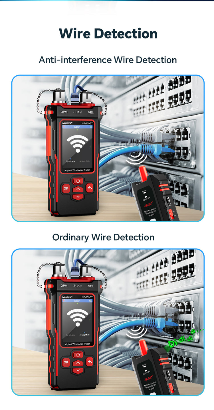 [New Arrival] NOYAFA NF-859GT Ethernet & Fiber Multi Cable Tester with ...