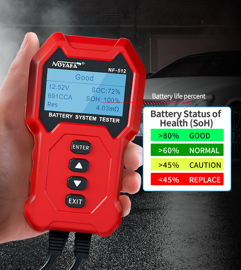 NOYAFA NF-512 Car Battery Testers & System Analyzers for Automotive