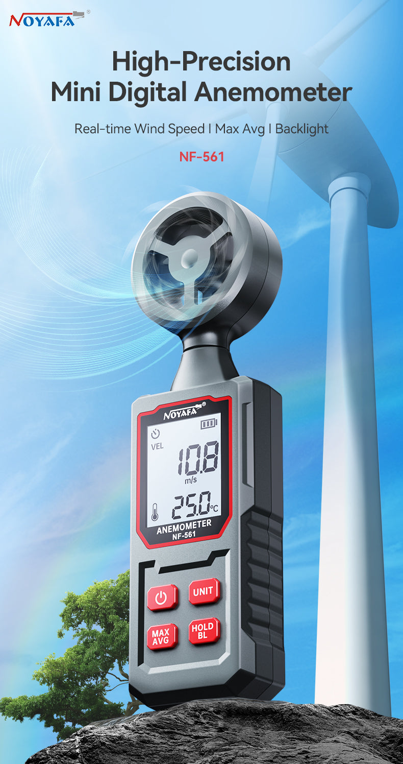 [Official] NOYAFA NF-561 Mini Digital Anemometer For Wind Test – NOYAFA ...