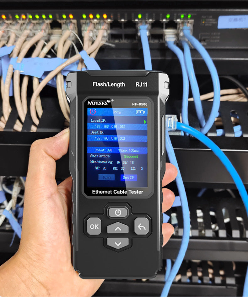 [Official] NOYAFA NF-8506 CAT5/CAT6 Cable Tester with PoE/PING Testing ...