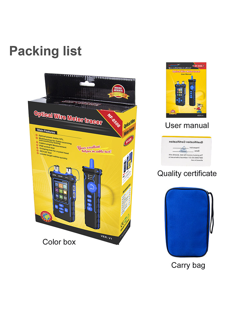 Factory Price NOYAFA NF-8508 Wire Tester and Tracer For RJ11/45, PoE ...