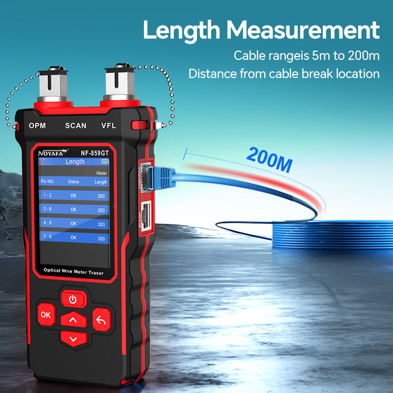 [New Arrival] NOYAFA NF-859GT Ethernet & Fiber Multi Cable Tester with ...