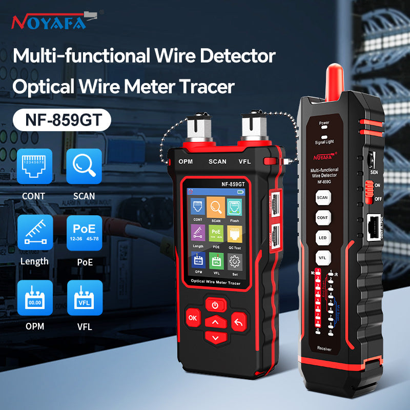 [New Arrival] NOYAFA NF-859GT Ethernet & Fiber Multi Cable Tester with ...