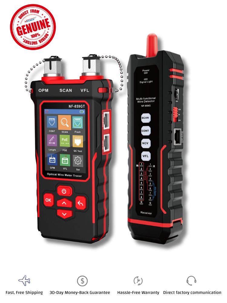 [New Arrival] NOYAFA NF-859GT Ethernet & Fiber Multi Cable Tester with ...