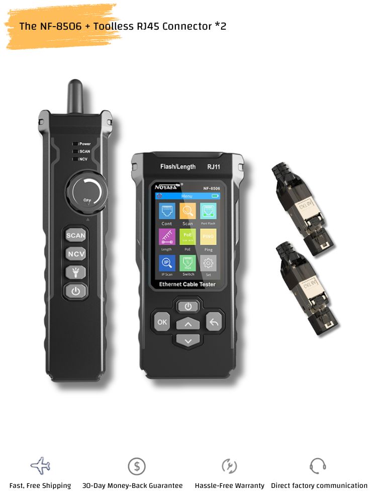 Factory Price NOYAFA NF-8506 CAT5/CAT6 Cable Tester with PoE/PING ...