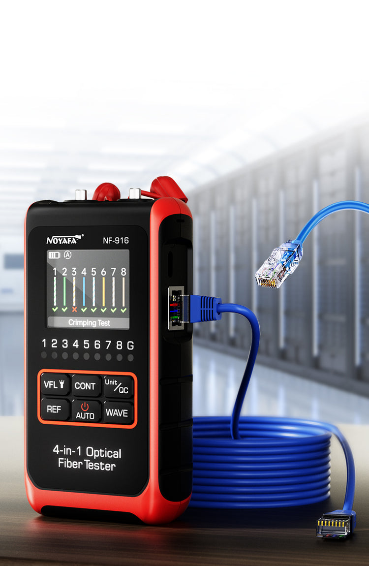 NOYAFA NF-916 The Next-Gen Mini Optical-Fiber Cable Tester